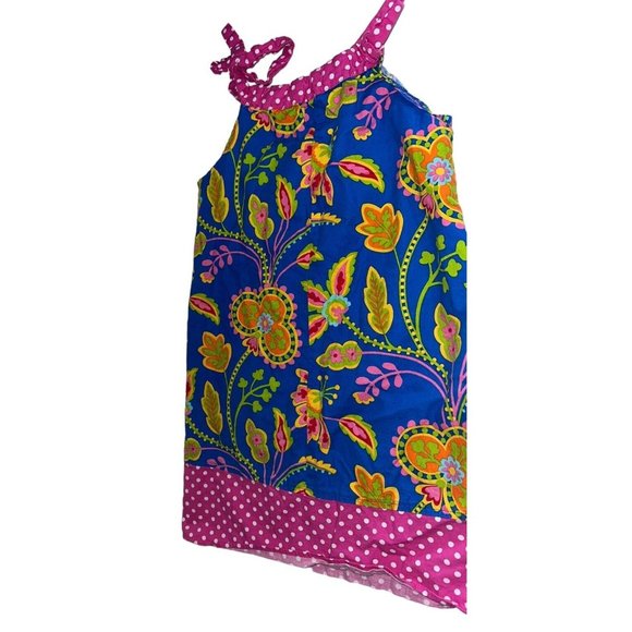 Hippo Hula | Dresses | Hippo Hula Girls Tie Shoulder Dress Sz 6x Blue ...